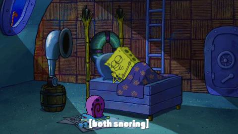 Spongebob Sleeping Gif