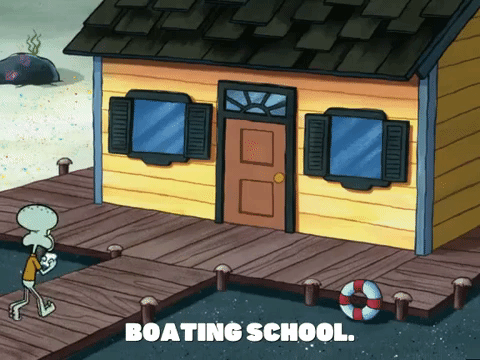 Spongebob Boating School Gif