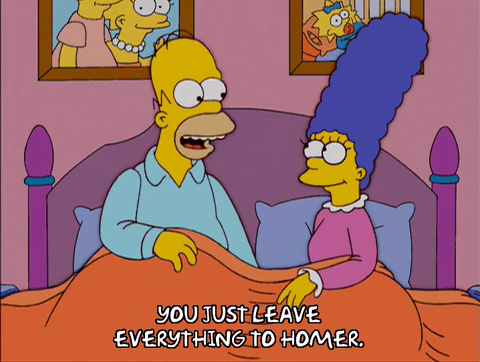 Homer Simpson Bed GIF - Find & Share on GIPHY