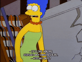 Marge Hiding GIFs - Find & Share on GIPHY