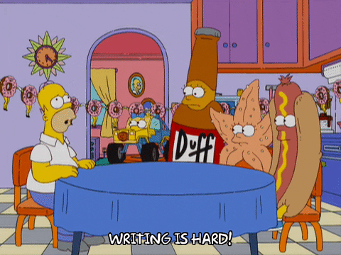 Writing Is Hard Gif