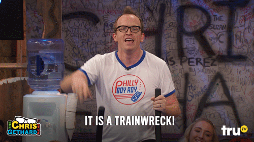 The Chris Gethard Show Trainwreck GIF by truTV - Find & Share on GIPHY
