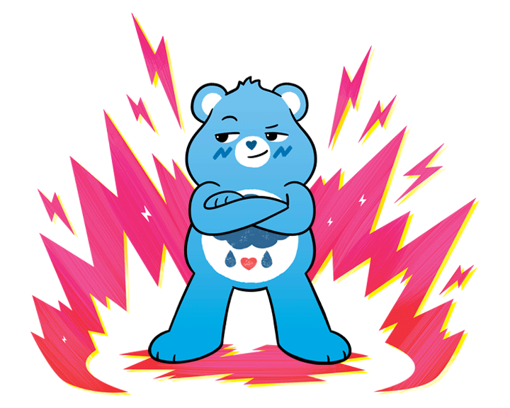 Grumpy Sticker by Care Bear Stare! for iOS & Android | GIPHY