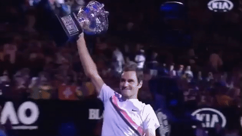 Roger Federer Tennis GIF by Australian Open - Find & Share on GIPHY