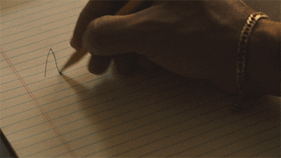 Pencil Writing On Paper Gif