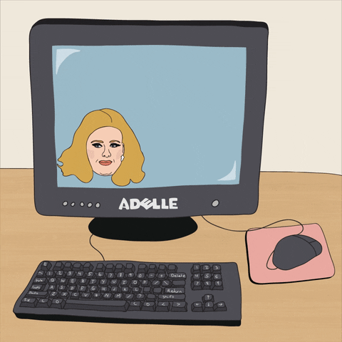 Dell Computer Adele GIF by Eva - Find & Share on GIPHY