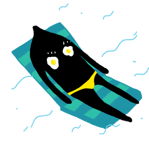 Pool Chill Sticker by jocelyntsaih for iOS & Android | GIPHY