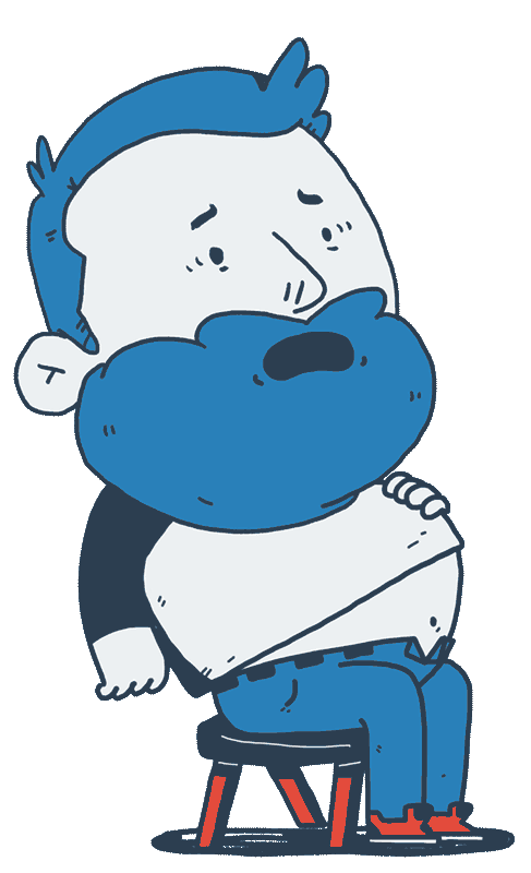 Tired Animation Sticker by Yimbo for iOS & Android | GIPHY