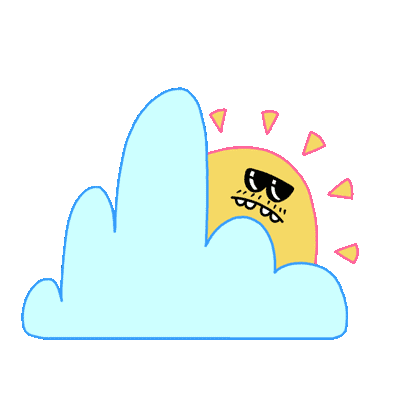 Partly Cloudy Sticker by GIPHY CAM for iOS & Android | GIPHY