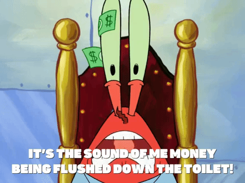 Money-down-the-toilet GIFs - Get the best GIF on GIPHY