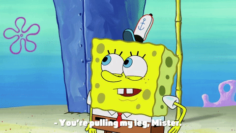 Spongebob Blushing Gif