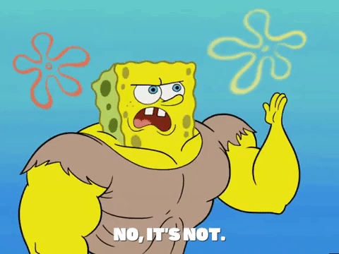 Buff Spongebob Gif