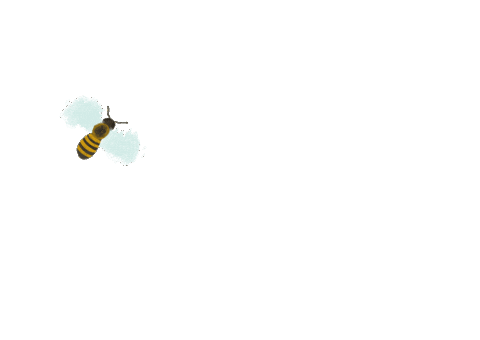 Bee Flying Sticker by Lara Paulussen for iOS & Android | GIPHY