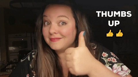 Well Done Thumbs Up GIF by Tracey Matney - Victory Points Social - Find ...