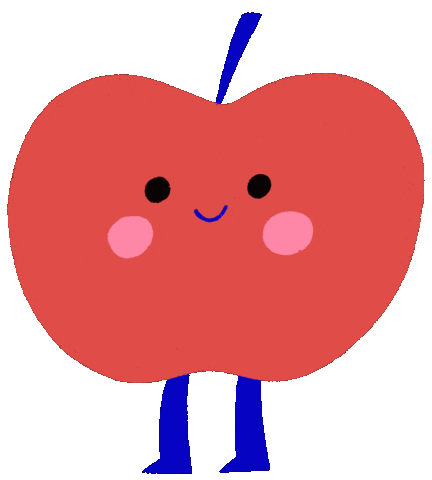 Happy Apple Sticker for iOS & Android | GIPHY