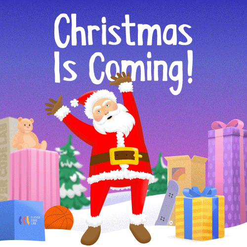 Happy Merry Christmas GIF by CleverCodeLab - Find & Share on GIPHY