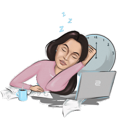Tired Work Sticker for iOS & Android | GIPHY