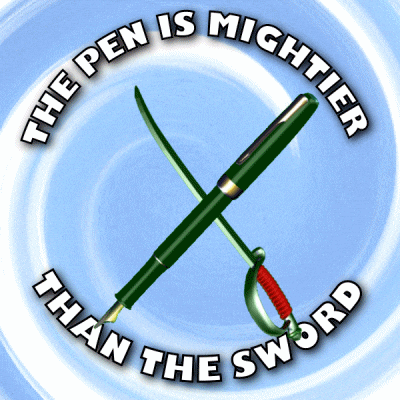 The Pen Is Mightier Than The Sword GIFs - Get the best GIF on GIPHY