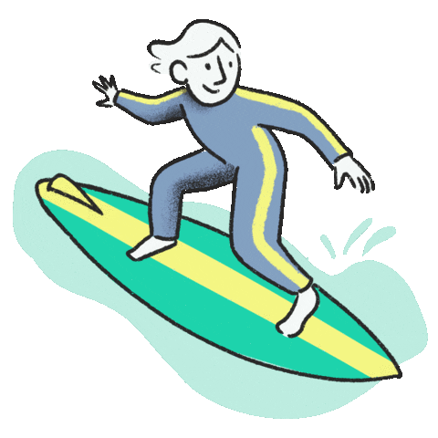 Surfing Animated Gif