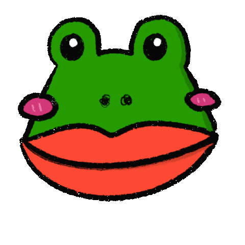 Sleepy Frog Sticker for iOS & Android | GIPHY