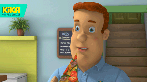 Fireman Sam Pizza GIF by KiKA - Find & Share on GIPHY