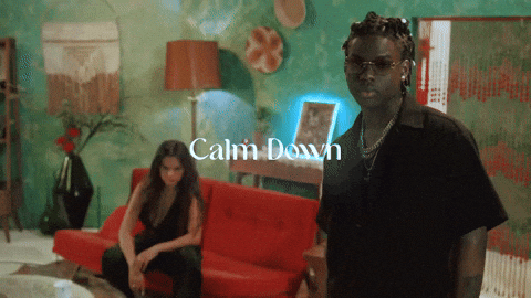 Rema Calm Down GIF by Selena Gomez - Find & Share on GIPHY