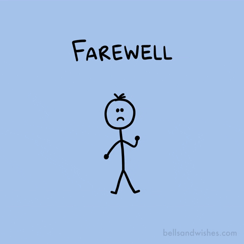 Bye Bye Goodbye GIF by Bells and Wishes - Find & Share on GIPHY