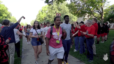 Pump Up College GIF by University of Central Missouri - Find & Share on ...